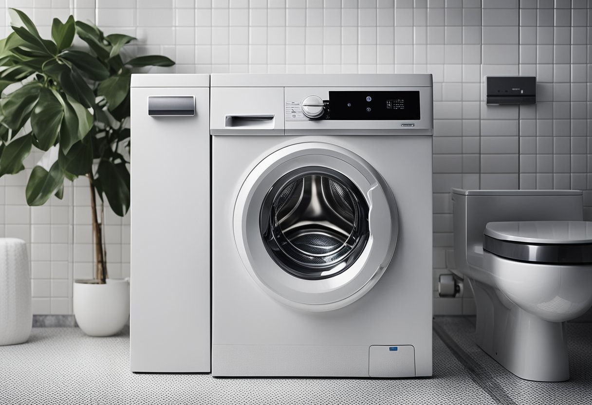 Washing Machine in Toilet Design: The Ultimate Space-Saving Solution!