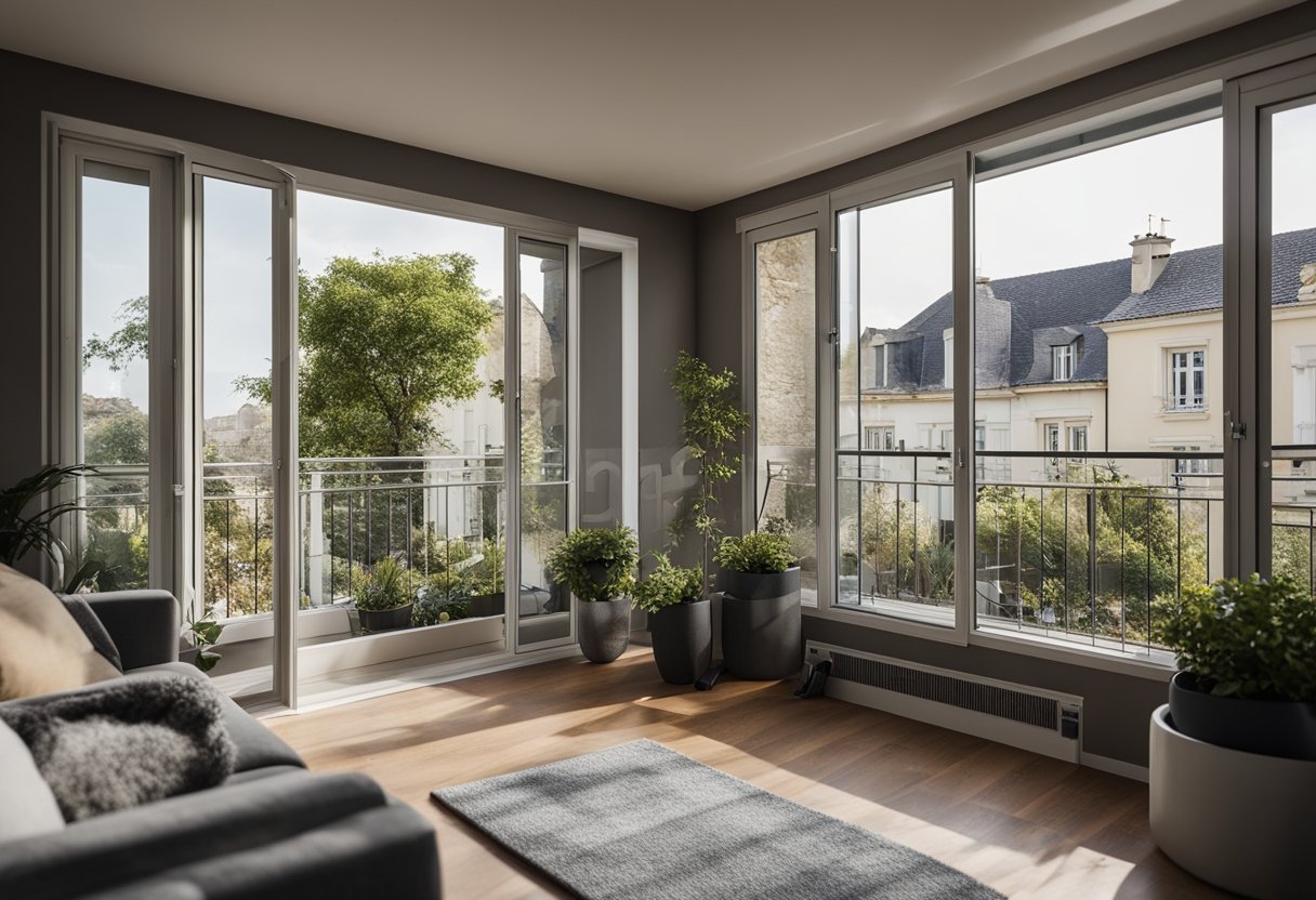 Elegant French Window Designs for Balcony