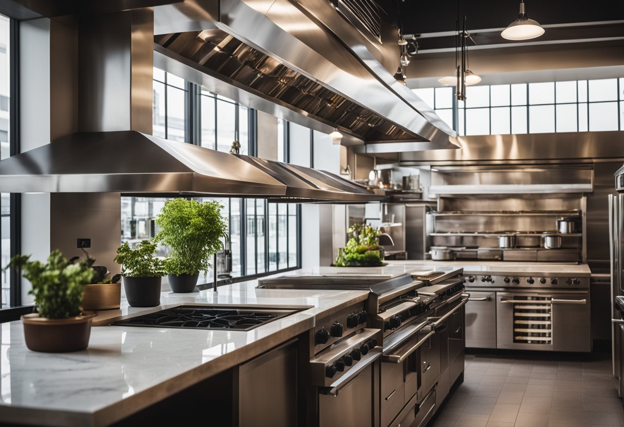 Modern Small Open Kitchen Restaurant Designs