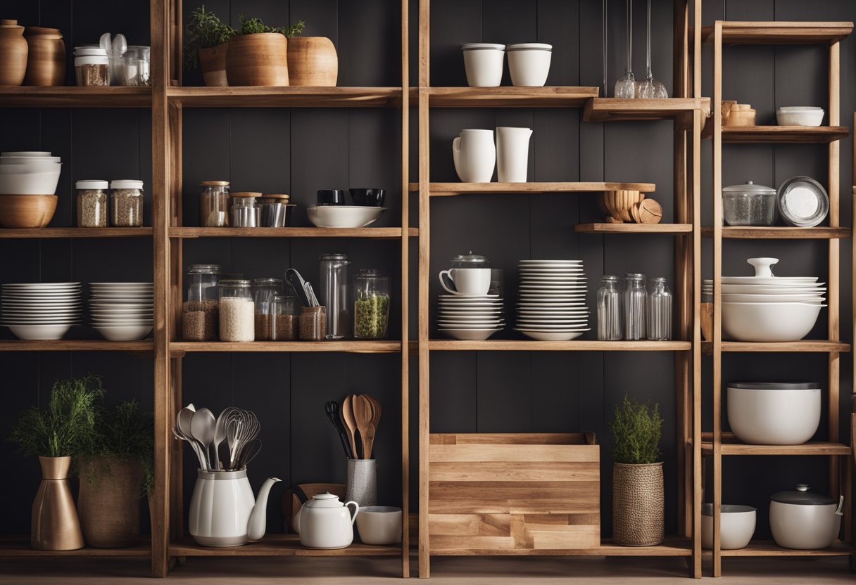 Beautiful Kitchen Wooden Rack Designs for Storage & Style