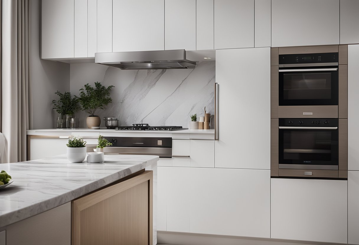 Stylish Kitchen Cabinet Table Top Design Ideas