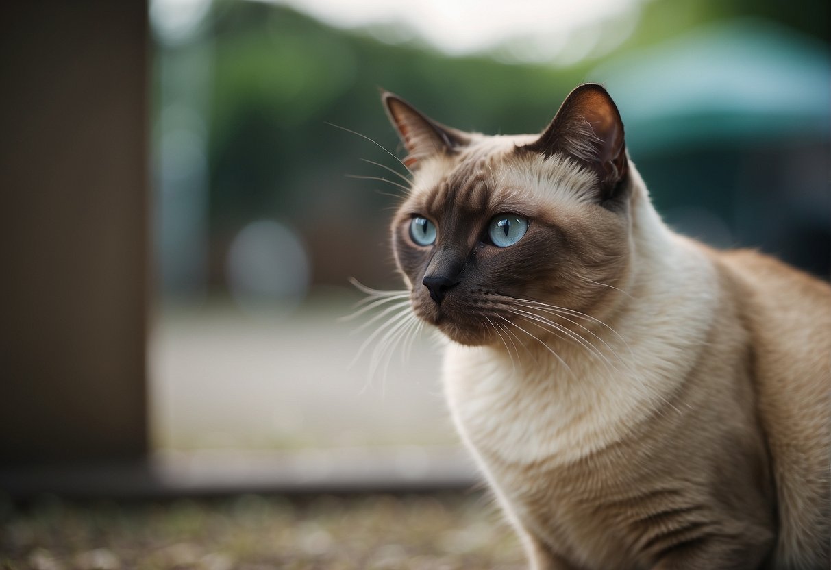 Siamese Burmese Cat Mashup: The Purr-fect Blend of Feline Royalties!
