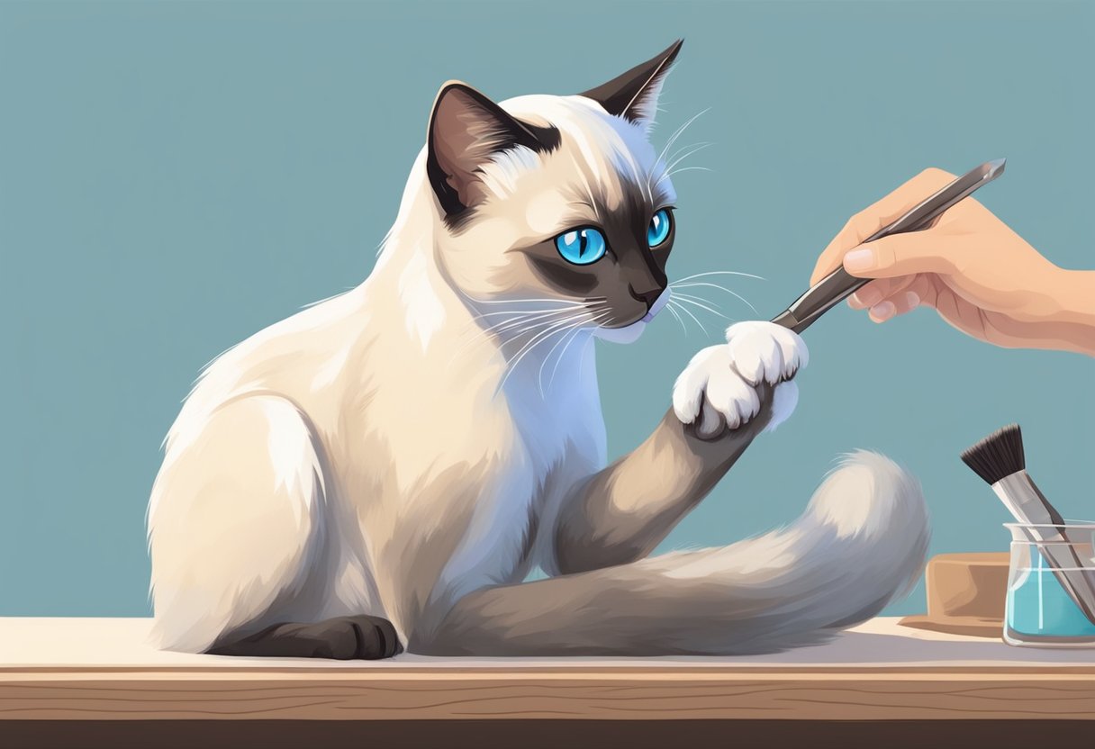 Siamese Cat with White Paws: Unveiling the Sock-Footed Feline Overlord!
