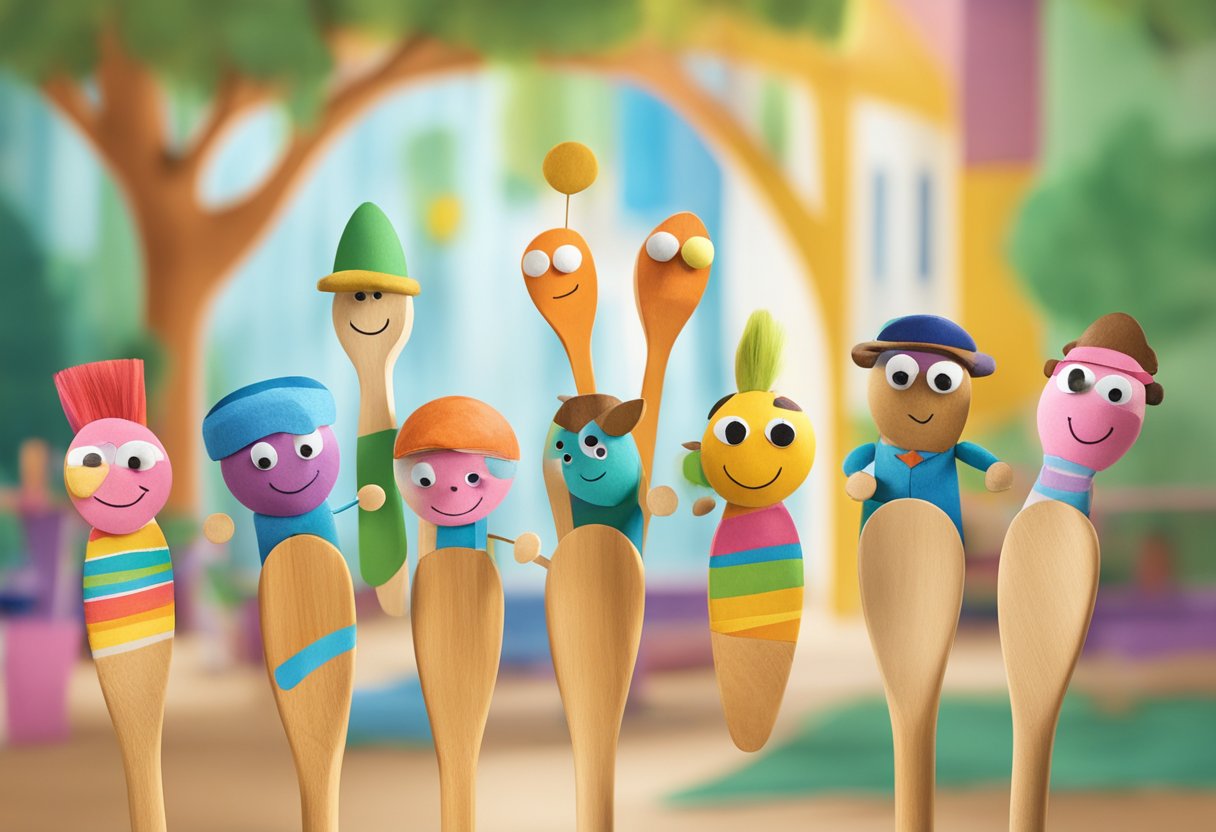 Painted Wooden Spoon Puppets: Crafting Fun for Kids' Creative Play ...