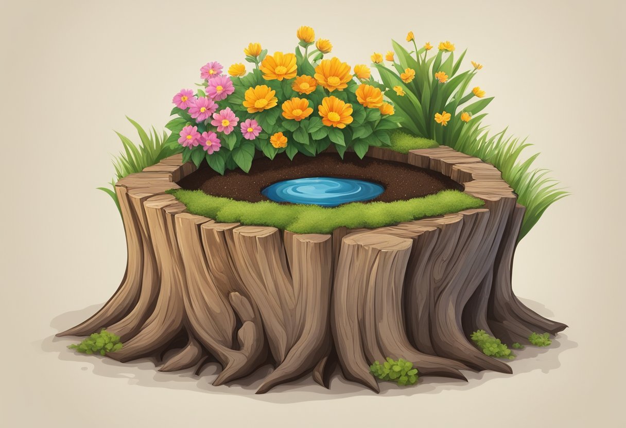 How to Turn a Tree Stump into a Planter: A Step-by-Step Guide for ...