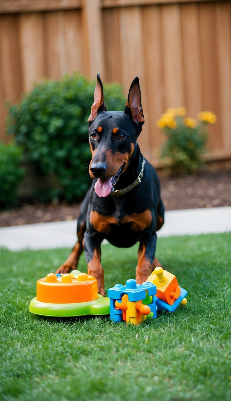 11 Ways to Keep Your Doberman Pinscher Entertained in a Small Yard: Fun ...