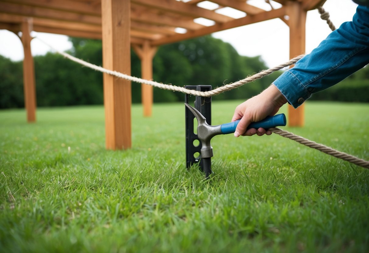 How to Anchor Pergola to Grass - Pergolaz