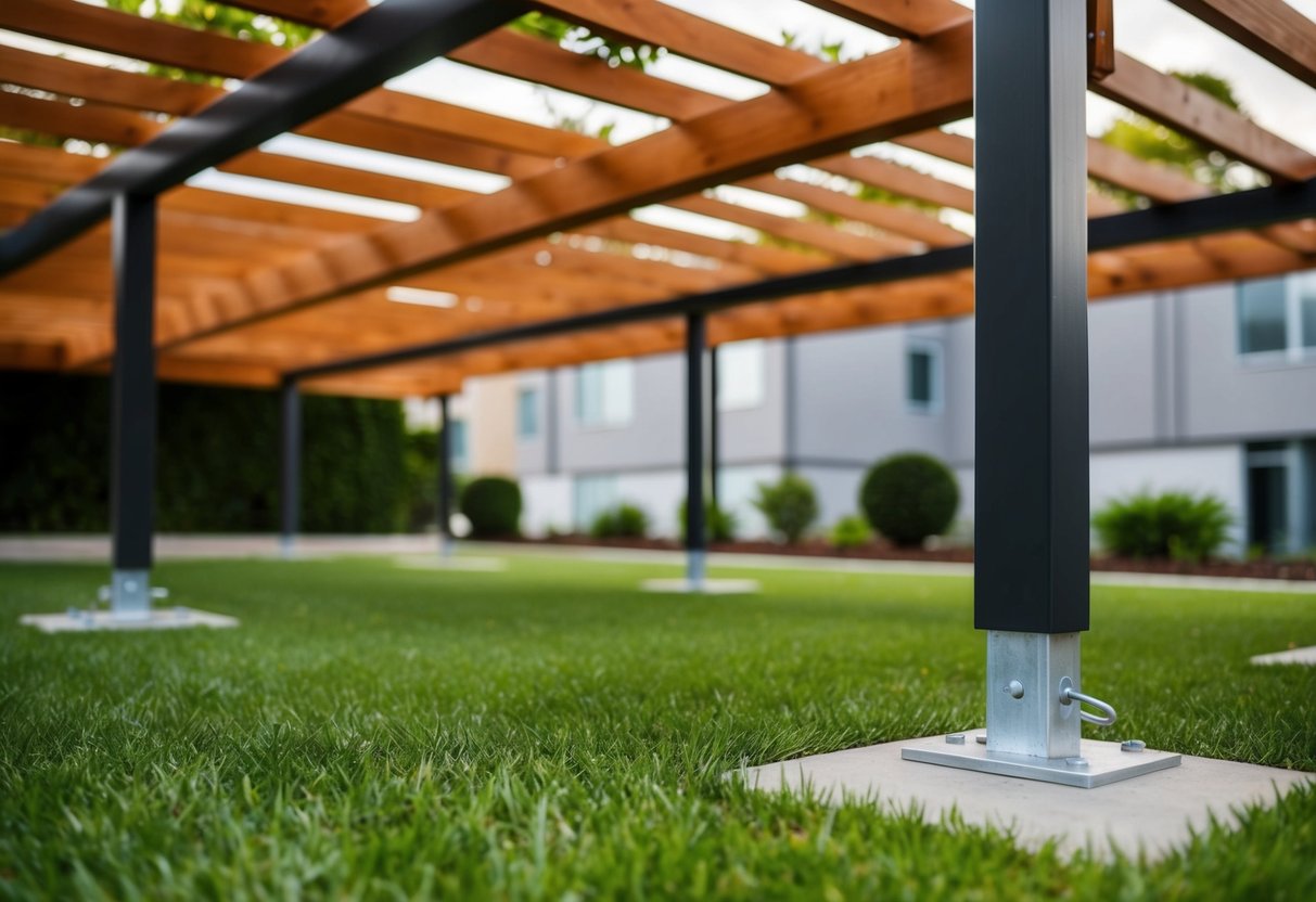 How to Anchor Pergola to Grass - Pergolaz