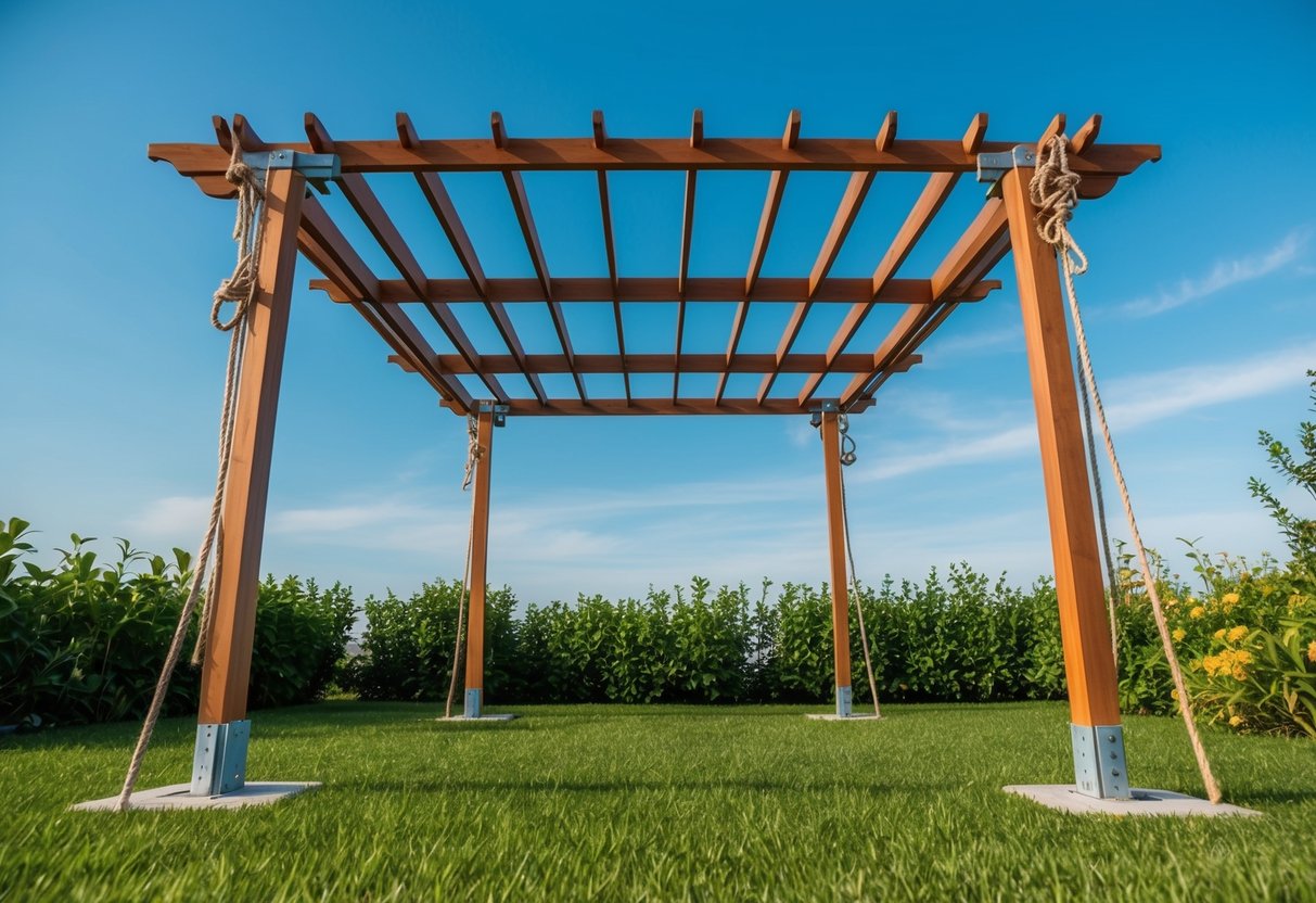 How to Anchor Pergola to Grass - Pergolaz