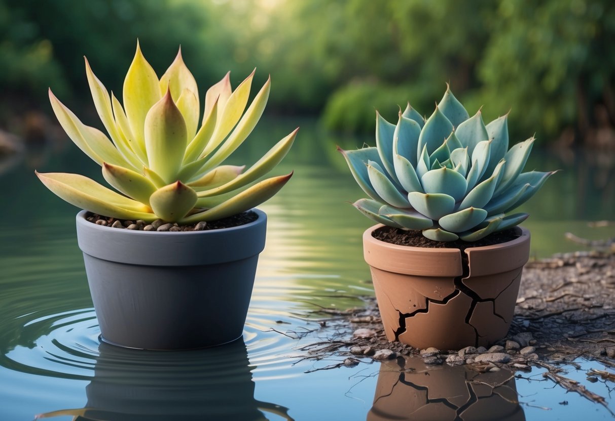 Overwatered vs Underwatered Succulent: Identifying Signs and Solutions ...