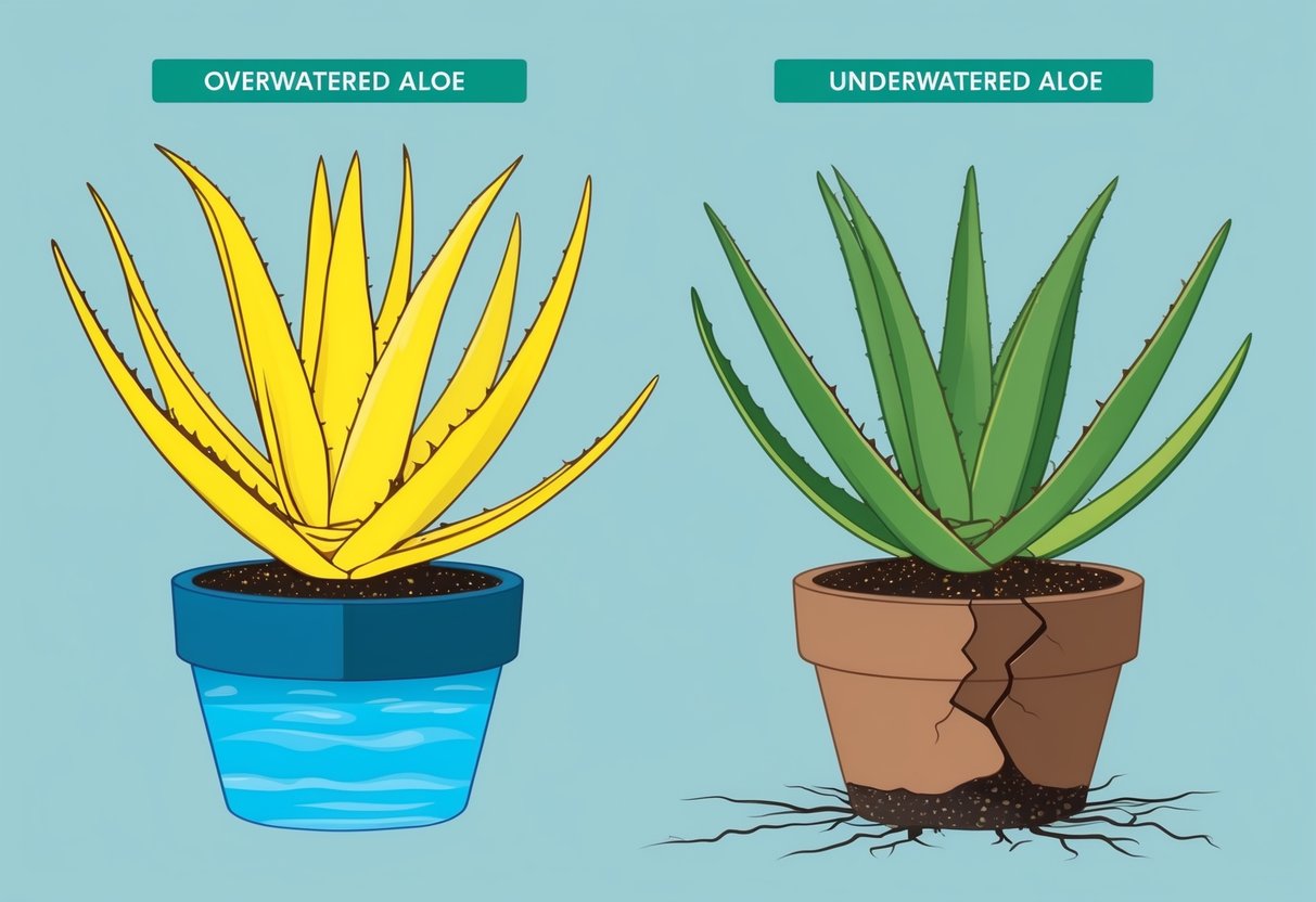 Overwatered Aloe vs Underwatered Aloe: Signs to Save Your Plant ...