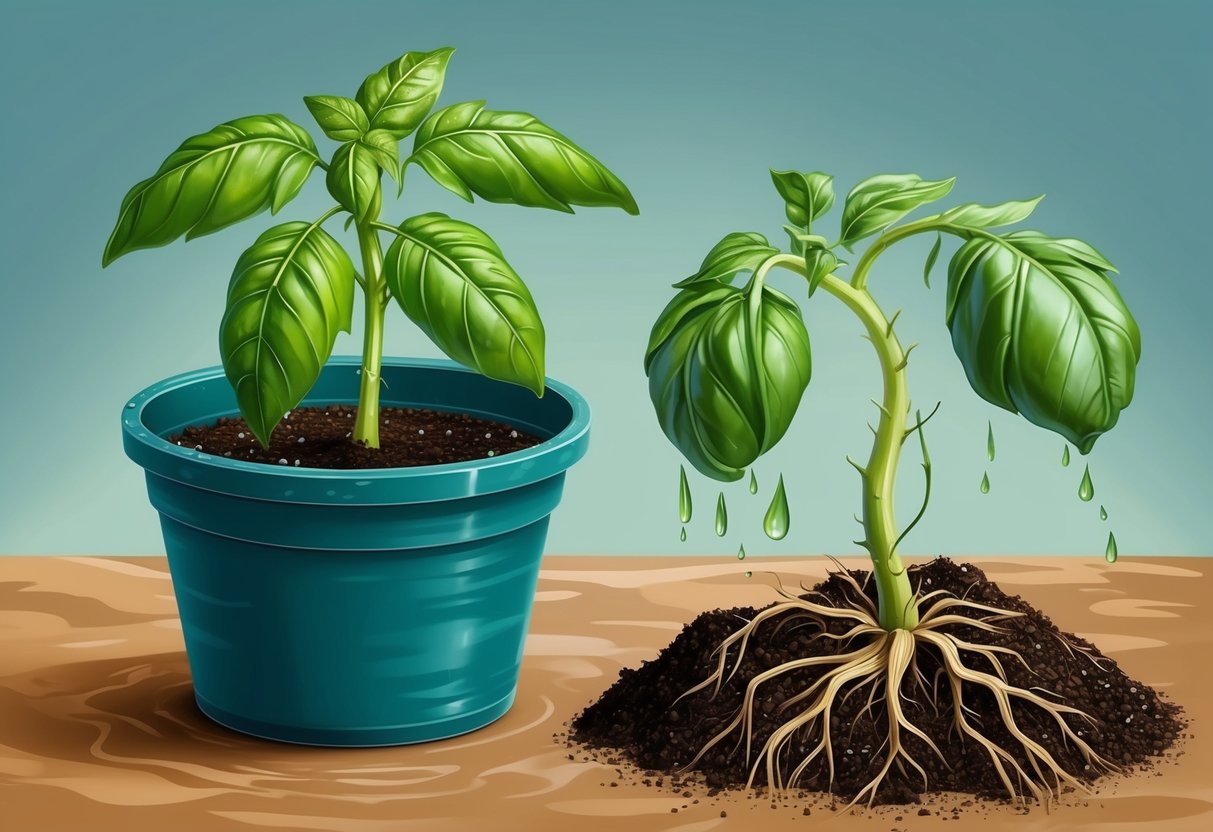 Overwatered vs Underwatered Basil: How to Identify and Fix the Issue ...