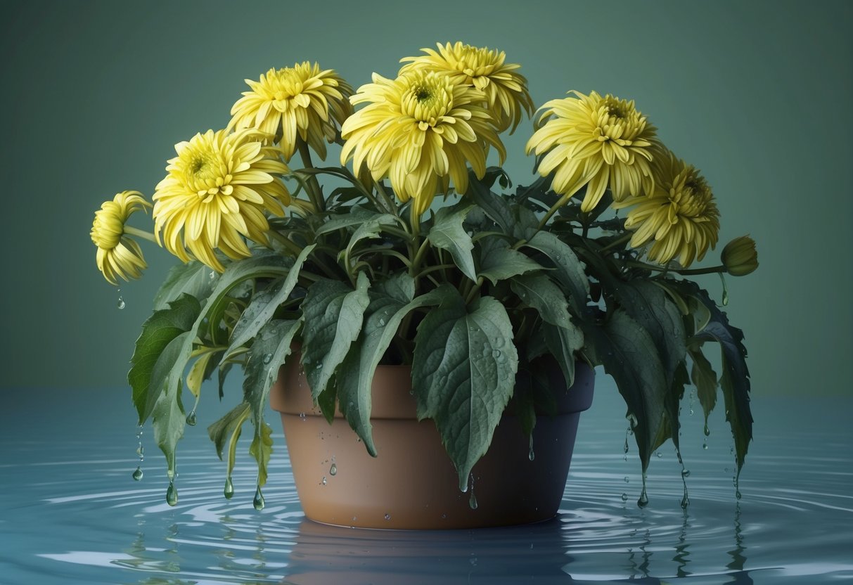 What Do Overwatered Mums Look Like: Signs and Solutions - Evergreen Seeds