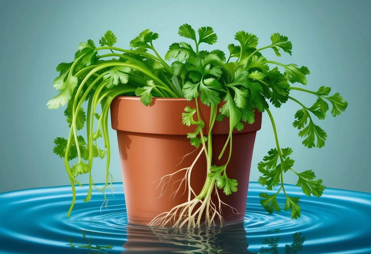 Overwatered Cilantro: Identifying and Solving Common Issues - Evergreen ...