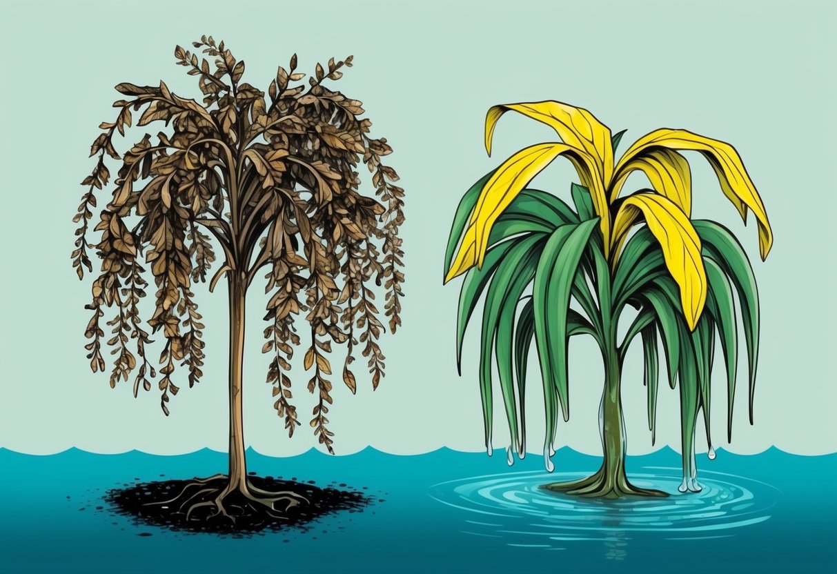 Underwatered vs Overwatered Plants: Signs to Save Your Greens ...