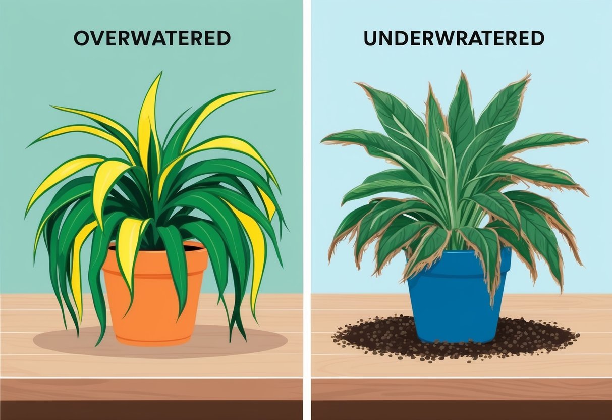 Spider Plant Overwatered vs Underwatered: Key Signs and Fixes ...
