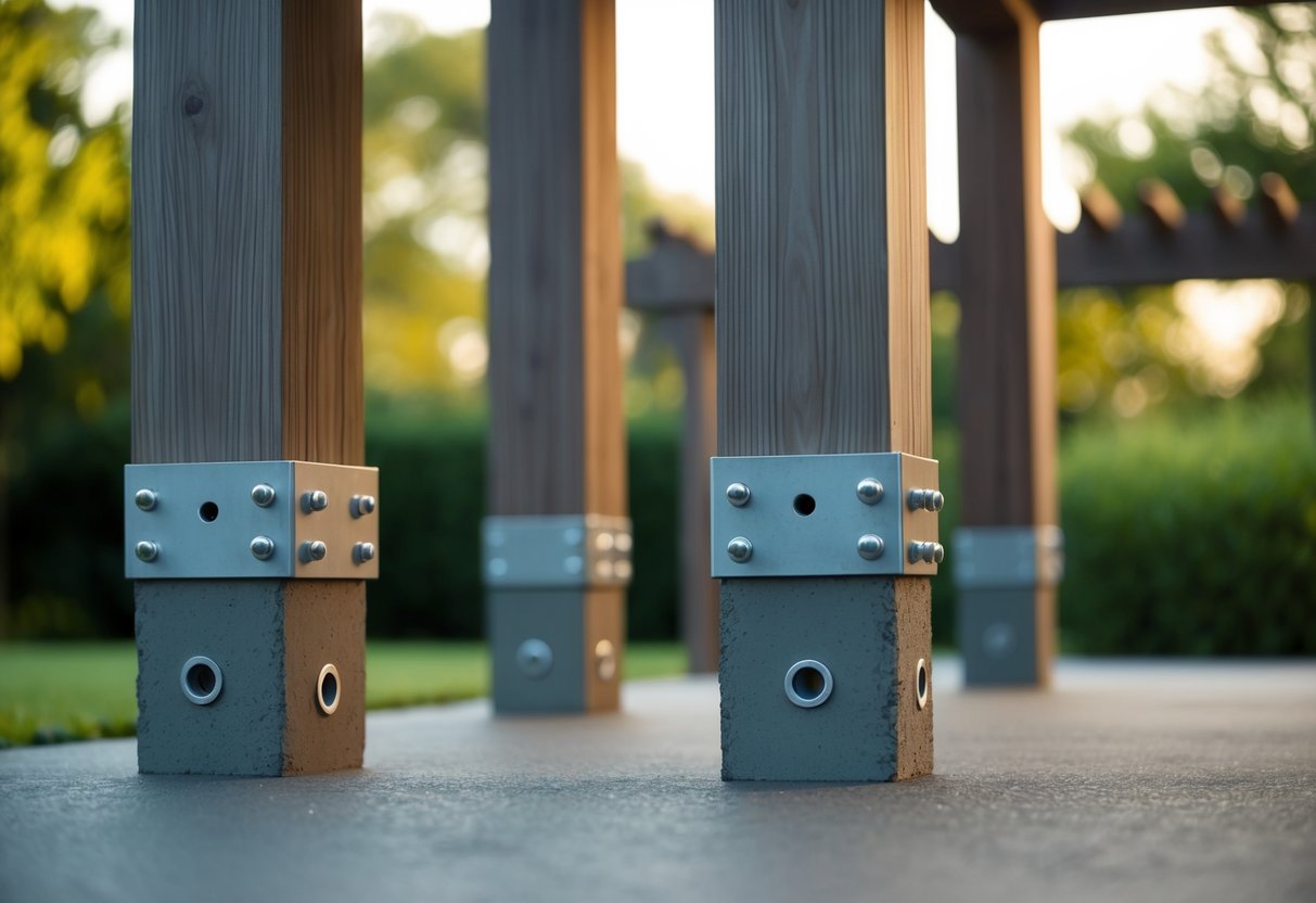 Fastening 4x4 Posts to Concrete - Pergolaz