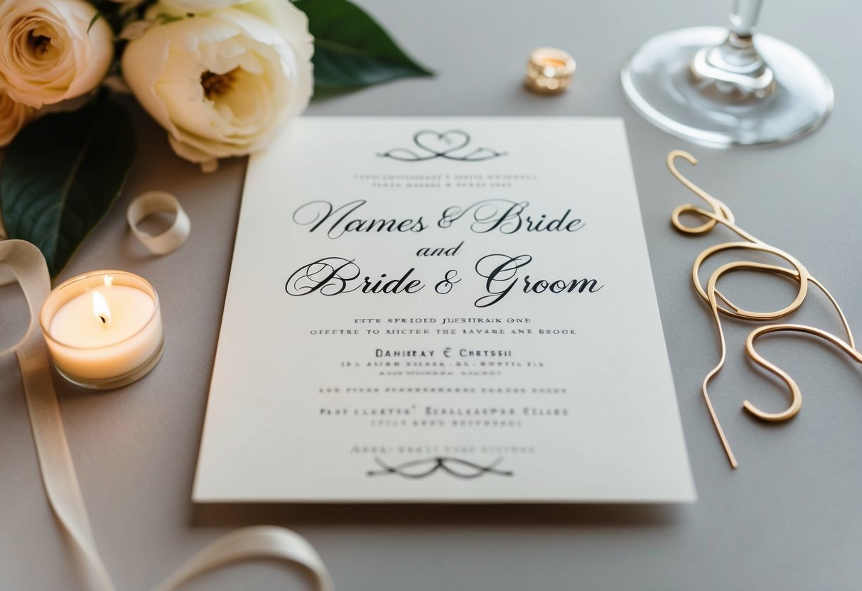 Does a Bride or Groom's Name Go First? Understanding Wedding Invitation ...