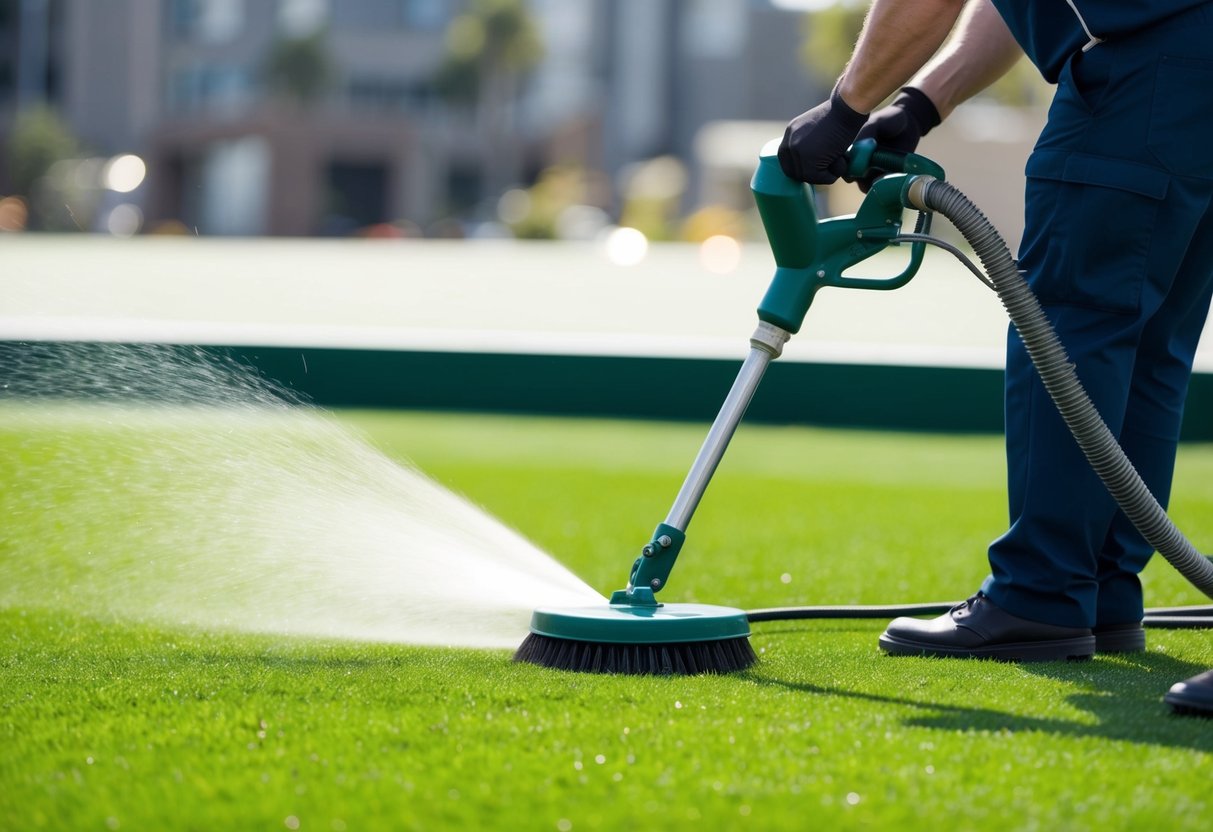 How Do Professionals Clean Artificial Grass? | Sparkly Turf