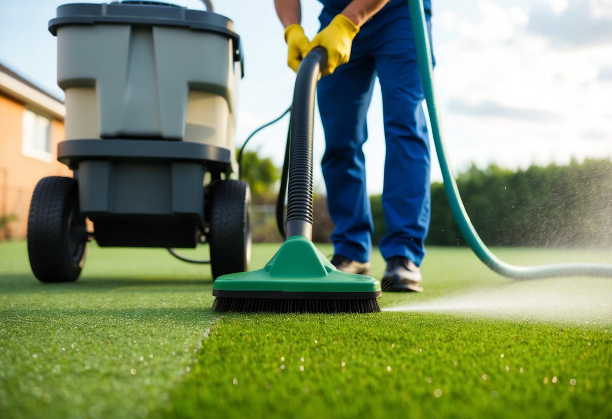 How Do Professionals Clean Artificial Grass? | Sparkly Turf