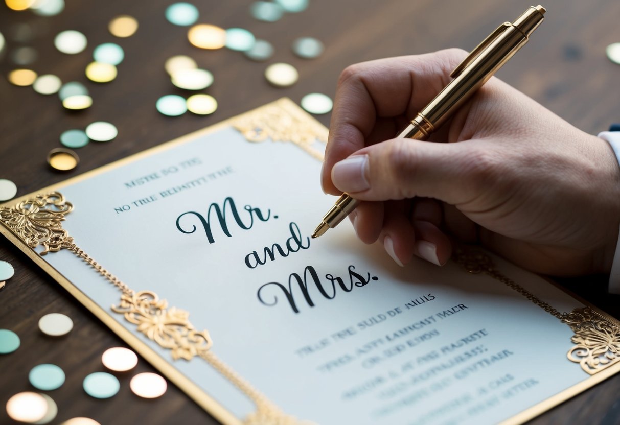 How to Write Mr. and Mrs. on an Invitation Card: A Simple Guide - OMG Hitched!
