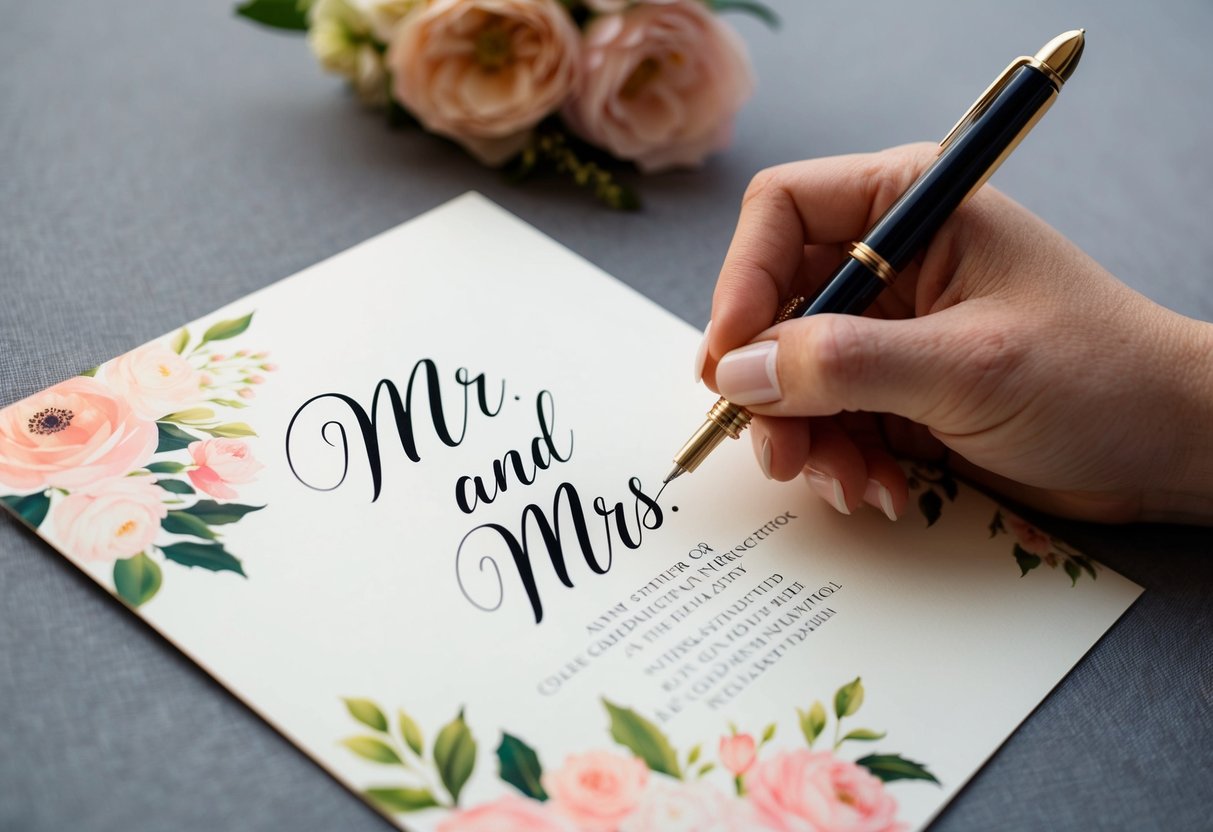 How to Write Mr. and Mrs. on an Invitation Card: A Simple Guide - OMG ...