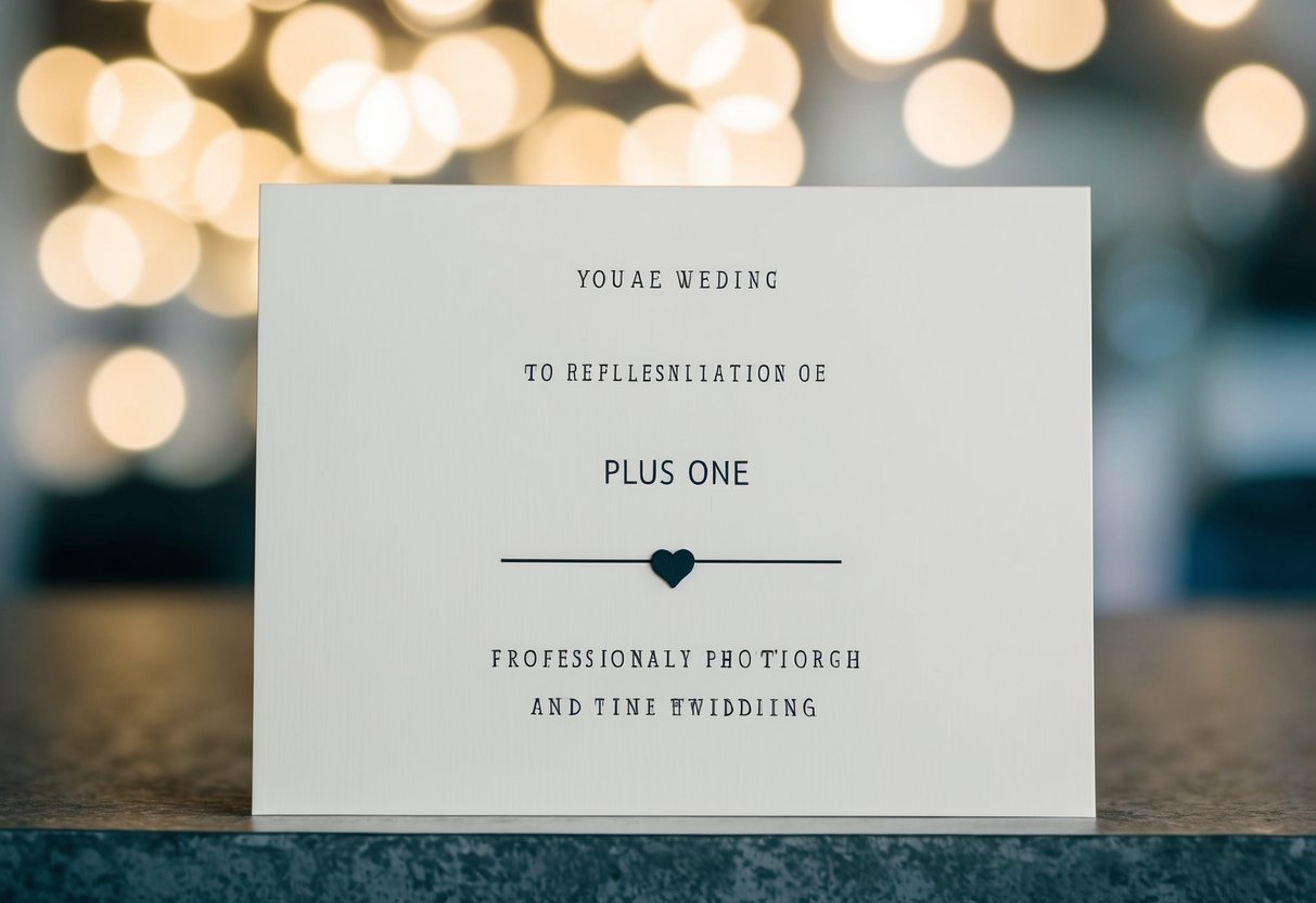 How Do You Tell Wedding Guests No Plus One? Simple Tips for a Polite ...