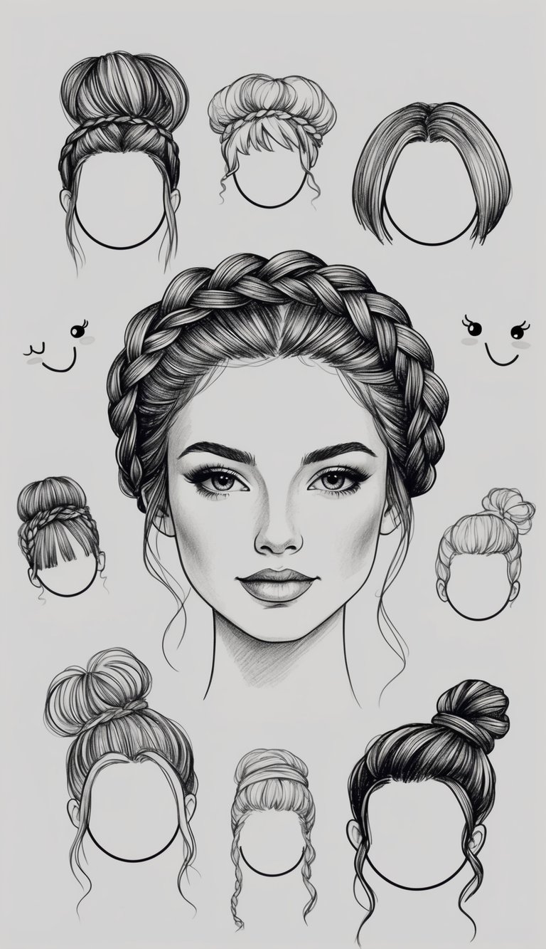 21 Drawings of Cute Hair Styles For Women: Fresh Looks to Try Today