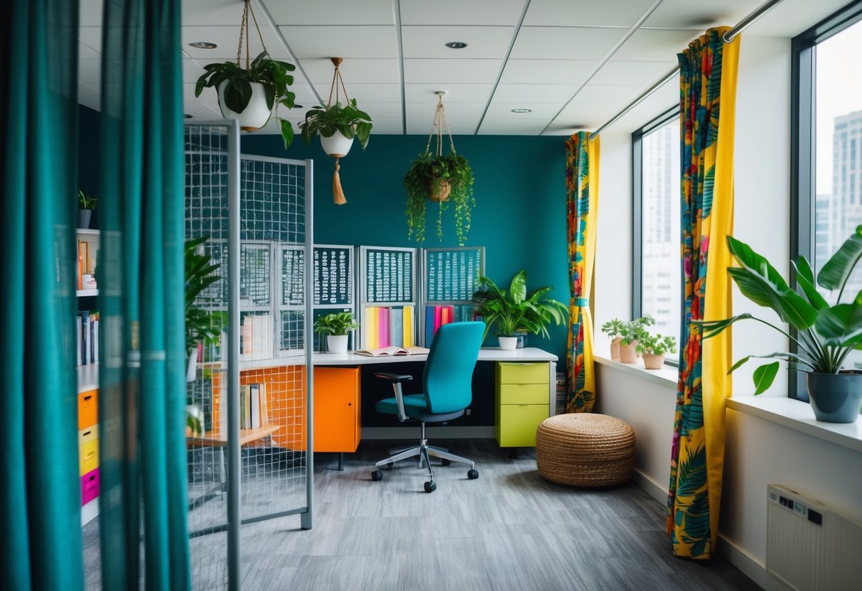 5 Pretty Cubicle Privacy Ideas for a Stylish Work Space - The Floral Living