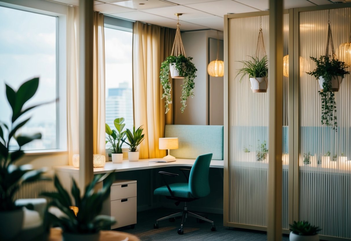 5 Pretty Cubicle Privacy Ideas for a Stylish Work Space - The Floral Living