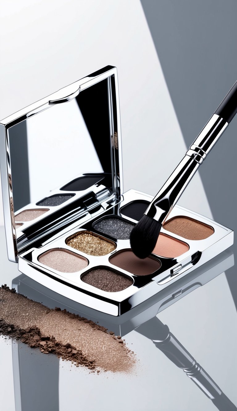 Effortless Silver Smokey Makeup Look Eye with Just One Product: Achieve ...