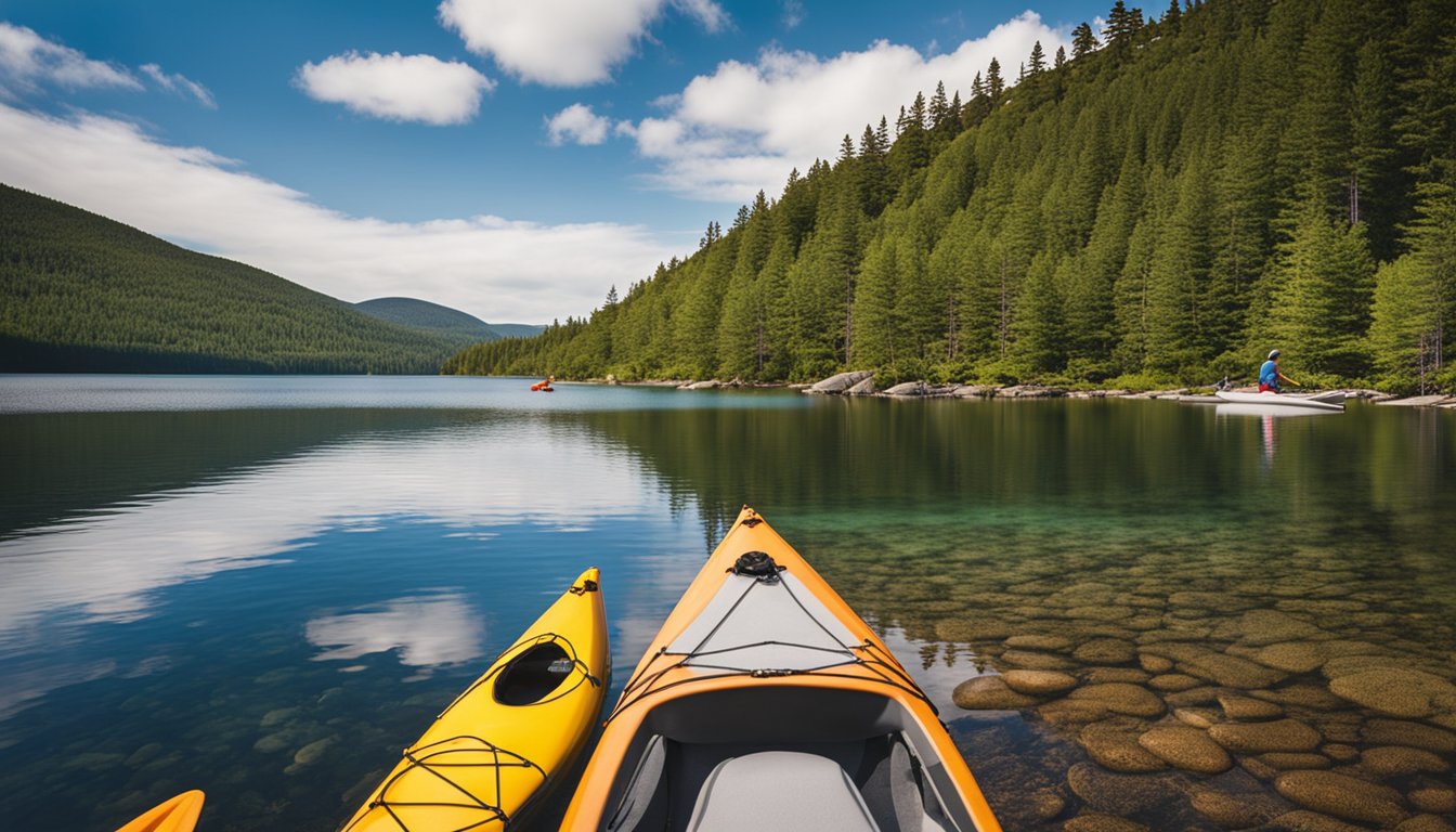 Kayaking on Jordan Pond in Acadia National Park | TM2 Maine
