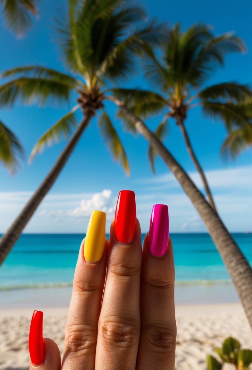 9 Best Tropical Vacation Nails Ideas That Look Glamorous