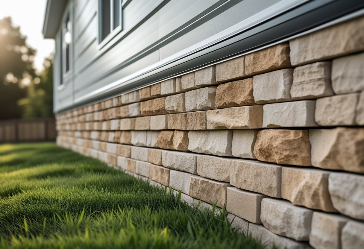 Mobile Home Stone Skirting Inspiration: 10 Eye-Catching Styles