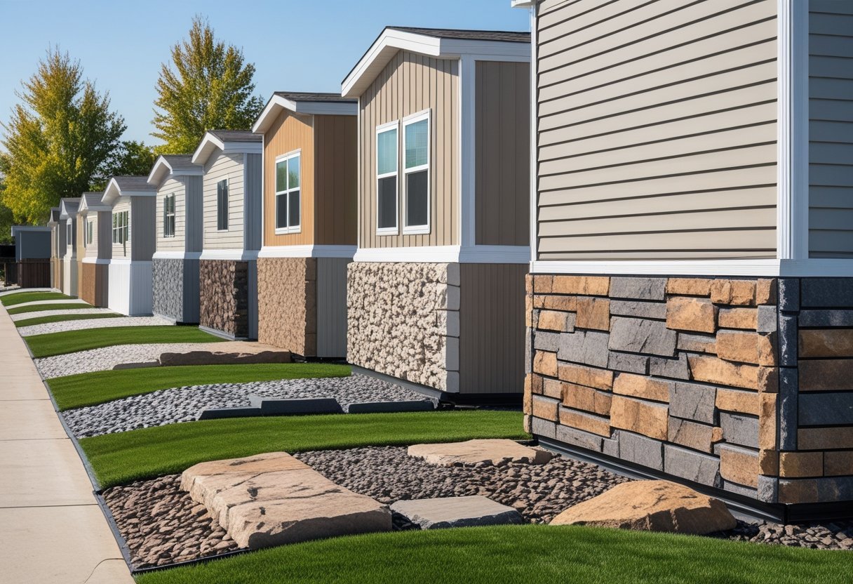 Mobile Home Stone Skirting Inspiration: 10 Eye-Catching Styles