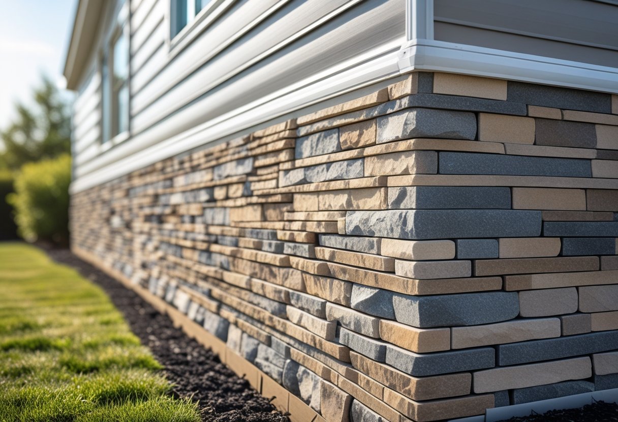 Mobile Home Stone Skirting Inspiration: 10 Eye-Catching Styles