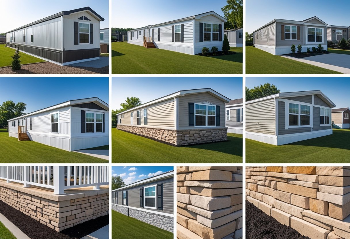 Mobile Home Stone Skirting Inspiration: 10 Eye-Catching Styles