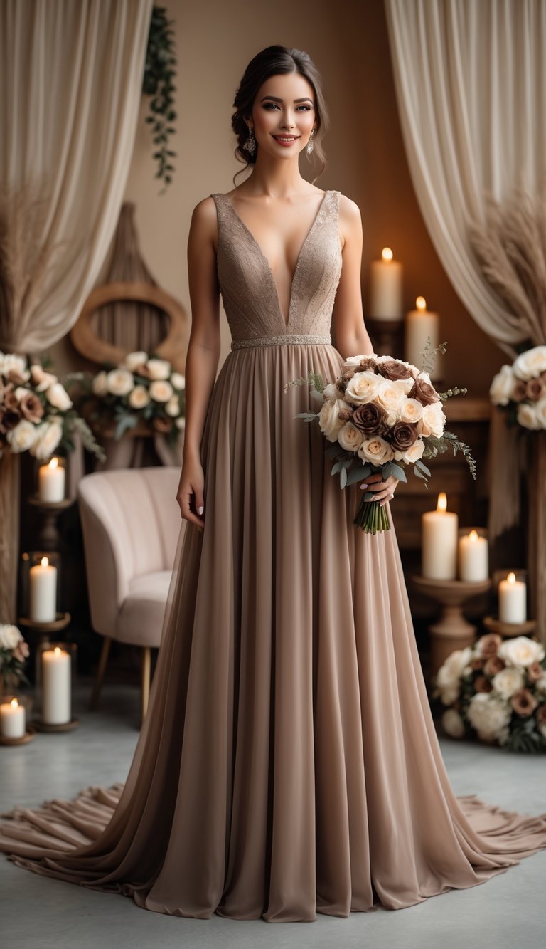 17 Gorgeous Mocha Wedding Theme Ideas - WithLoveLive