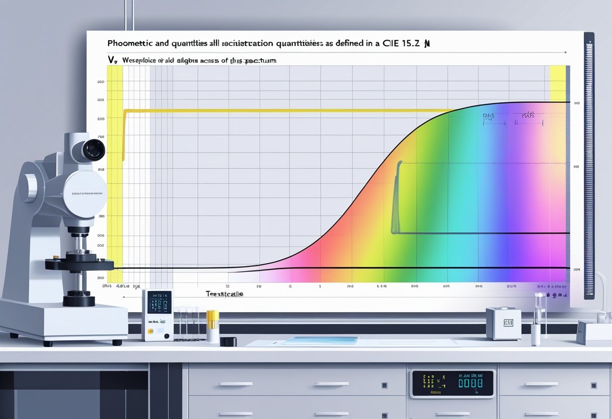 CIE 15.2 CIE defines photometric quantities (V(λ) weighting ...