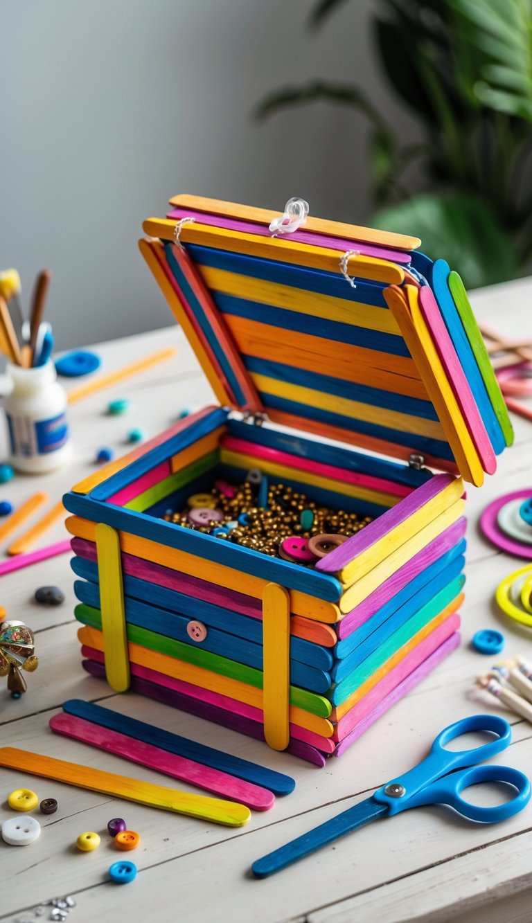 17 Fun Craft Ideas with Popsicle Sticks - WithLoveLive