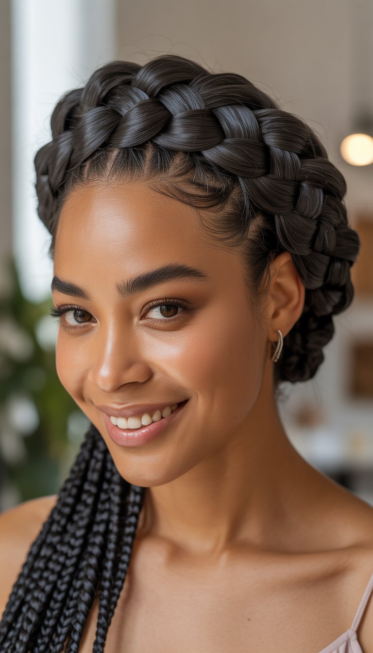 19 Cute French Braids Hairstyles For Black Women | ThriveNaija
