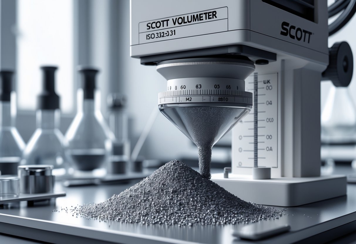 ISO 3923-2:1981 – Metallic Powders und das Scott-Volumeter-Verfahren ...