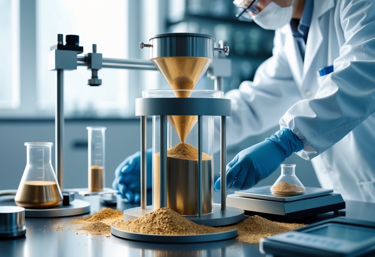 ISO 3923-2:1981 – Metallic Powders und das Scott-Volumeter-Verfahren ...