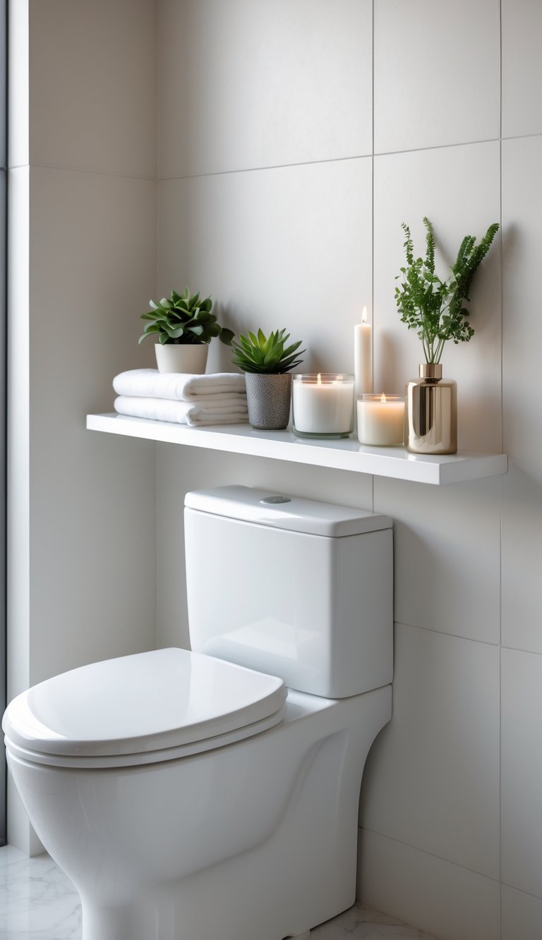 15 Chic Bathroom Shelves Over Toilet Ideas - WithLoveLive