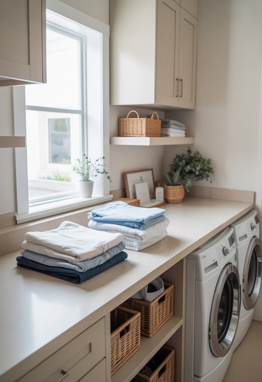 15 Laundry Room Folding Station Ideas | Mummy Time