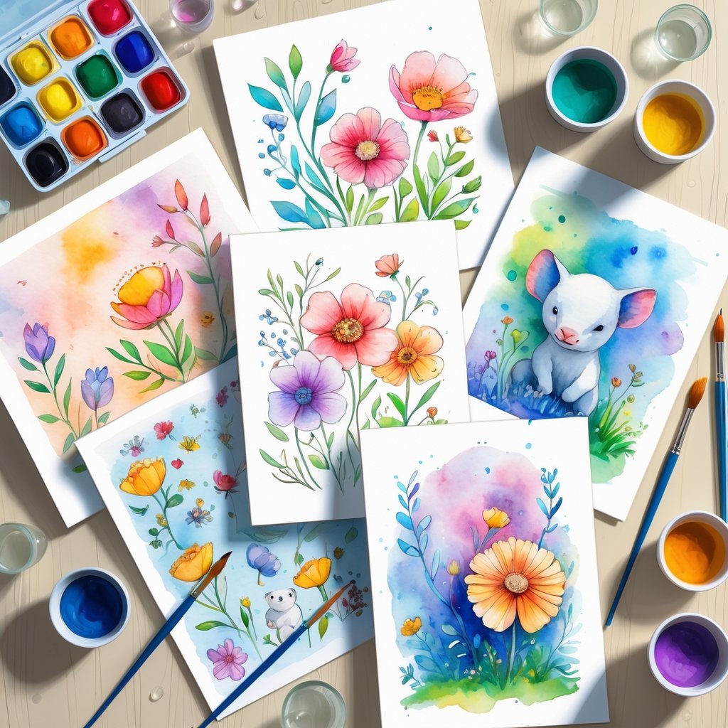 Free Printable Watercolor Coloring Pages for Relaxation and Creativity ...