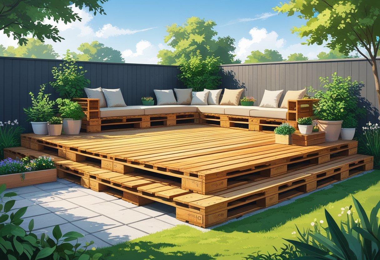 12 Stylish DIY Pallet Patio Deck Ideas to Transform Your Outdoor Space