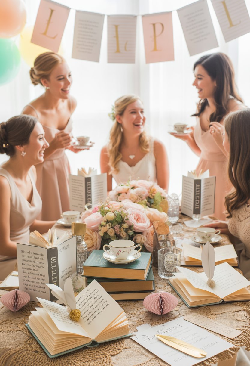 16 Cute Book Themed Bridal Shower Party Ideas - WithLoveLive
