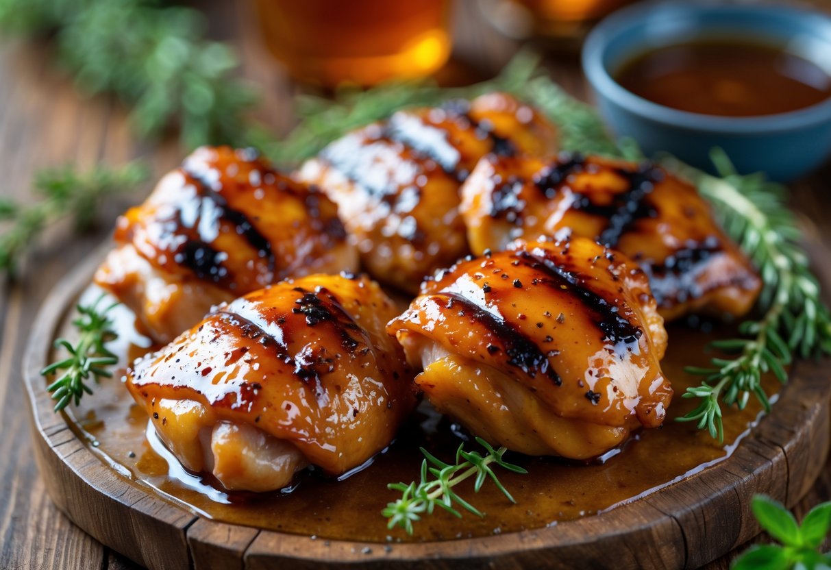 Honey BBQ Grilled Chicken Thighs Recipe - BBQ Grill Recipes