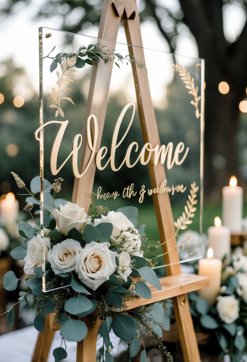 15 Best Acrylic Wedding Sign Ideas - WithLoveLive